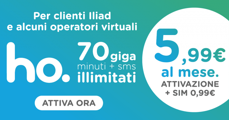 Offerte telefonia mobile Ho.mobile