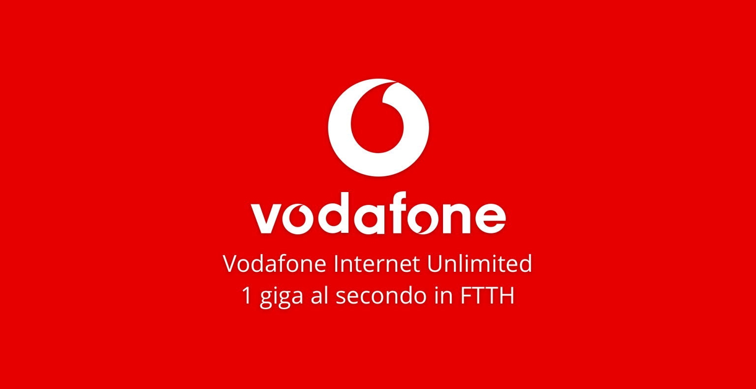 Vodafone Internet Unlimited. L'offerta fibra più conveniente del momento.